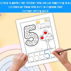 Number Tracing Math Worksheets Counting Practice Preschool Math ...