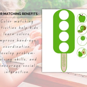 Color Matching Activity Book for Kids Color Sorting Activity Busy Book ...