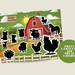 Farm Animals Shadow Matching Game, Montessori Busy Book (digital ...
