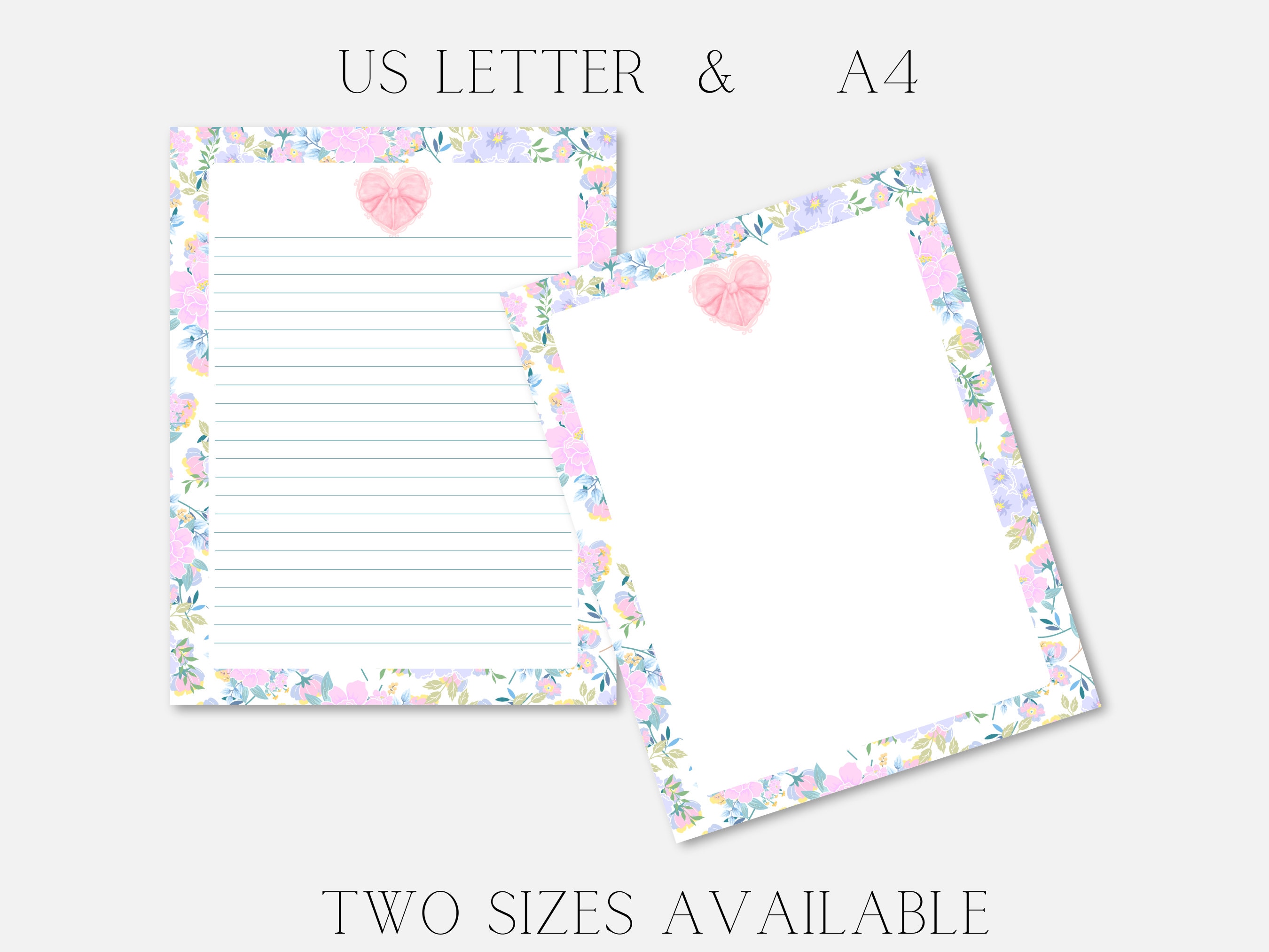 Stationary Printable Stationary Letter Writing Lined Paper Printable ...