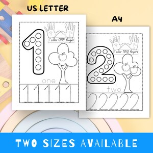 Number Tracing Math Worksheets Counting Practice Preschool Math ...