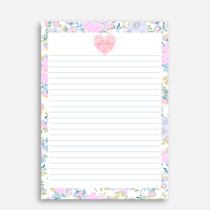 Stationary Printable Stationary Letter Writing Lined Paper Printable ...