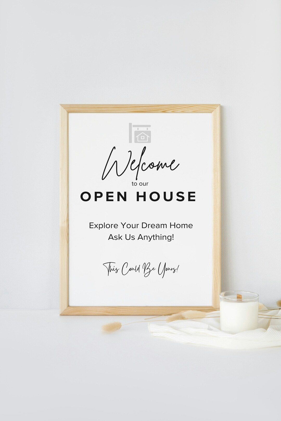 Open House Sign Real Estate Marketing Realtor Essential Sign in Sheet ...