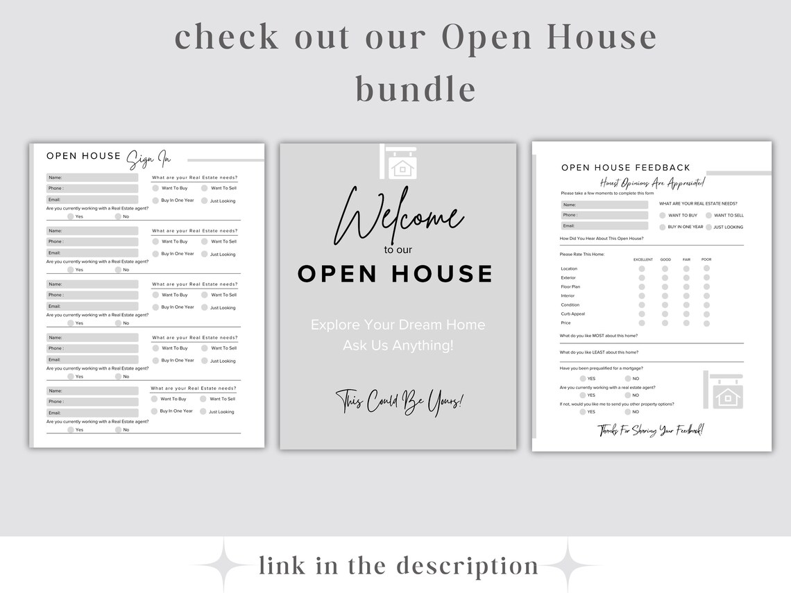 Editable Open House Feedback Form Template for Real Estate Buyer ...