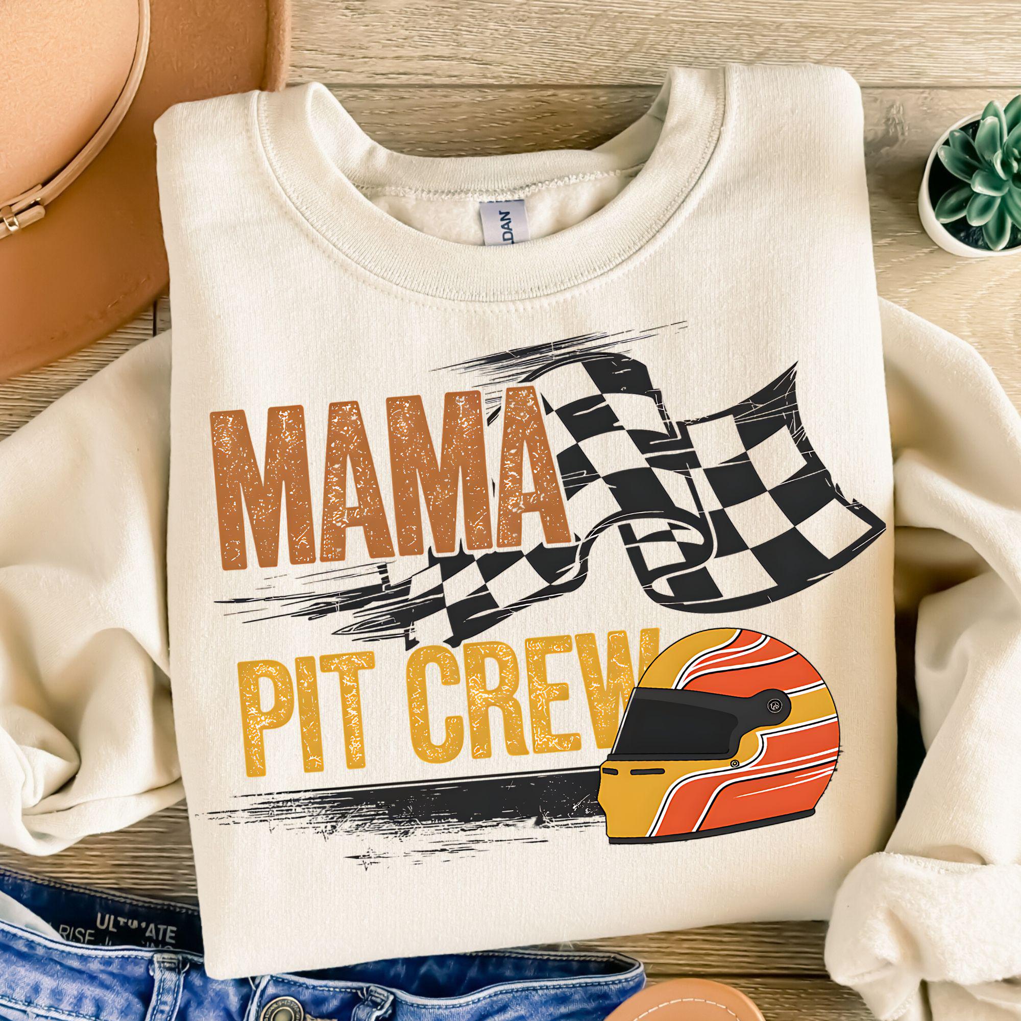 Pit Crew Mama PNG Race Flag Png Racing Shirt Birthday Sublimation Race ...
