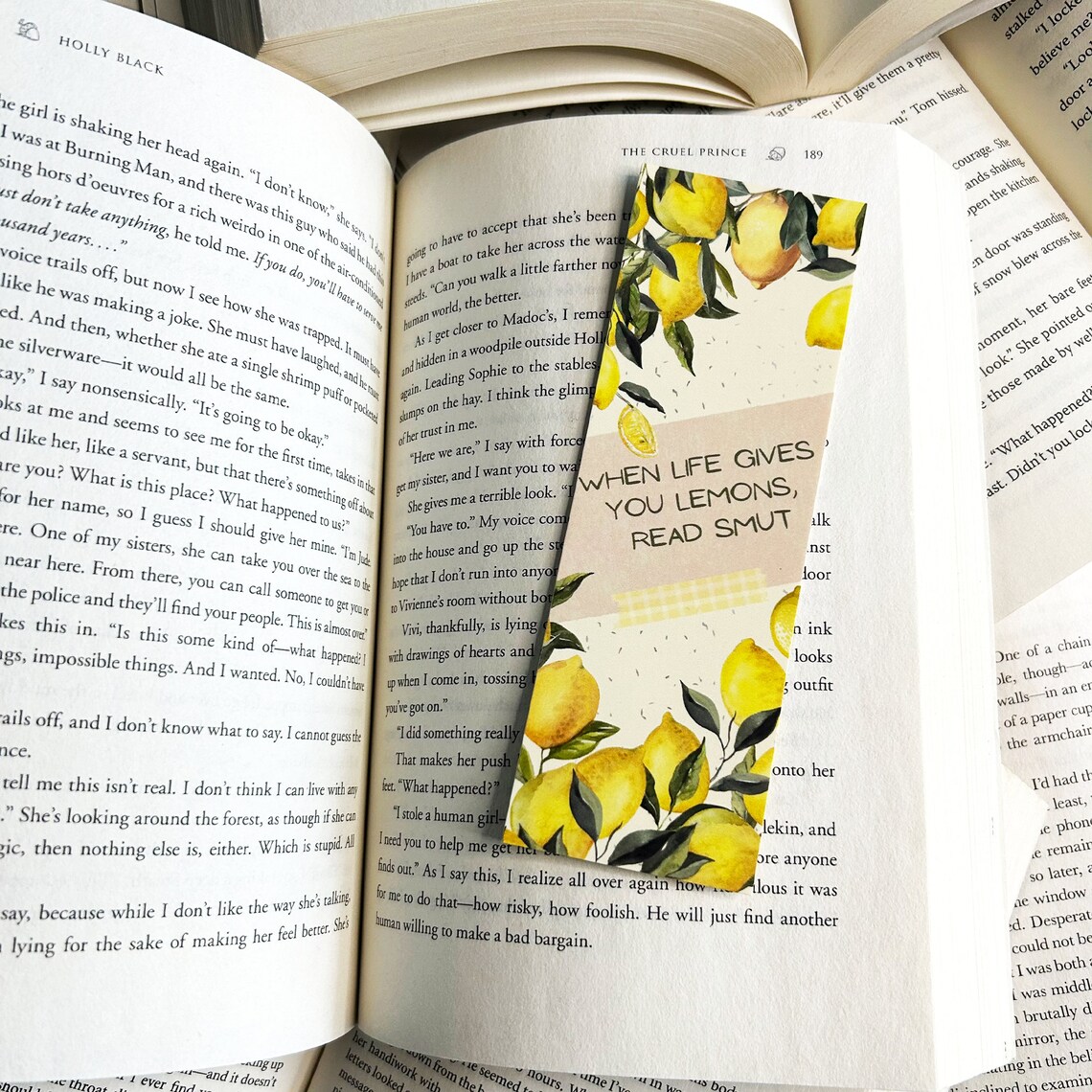 When Life Gives You Lemons Smut Bookmark Booktok Bookmark Book ...