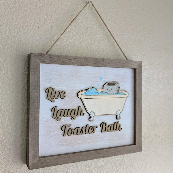 Live Laugh Toaster Bath - Etsy