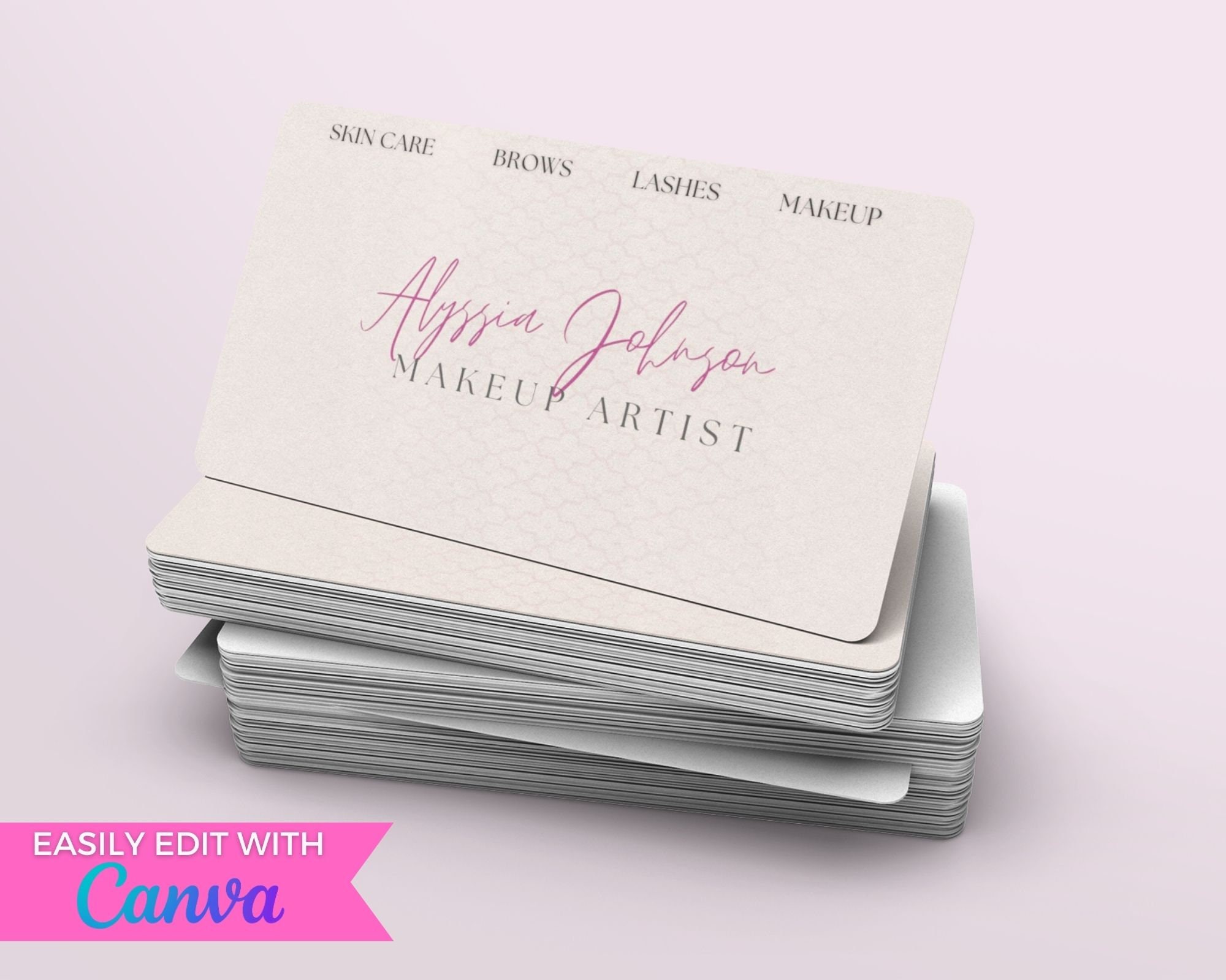 DIY Luxury Beauty Business Card for Hair Salon, Beauty Salon/bar ...