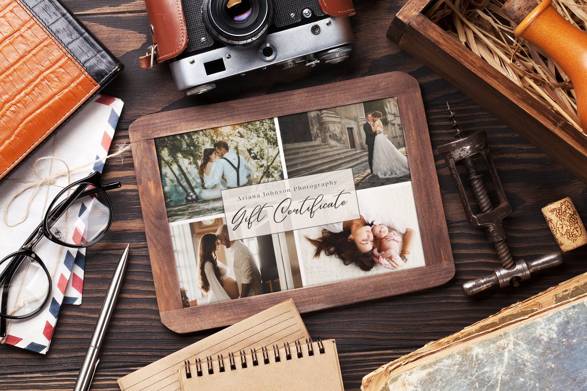 Gift Certificate Photography Printable Gift Certificate, Editable Gift ...