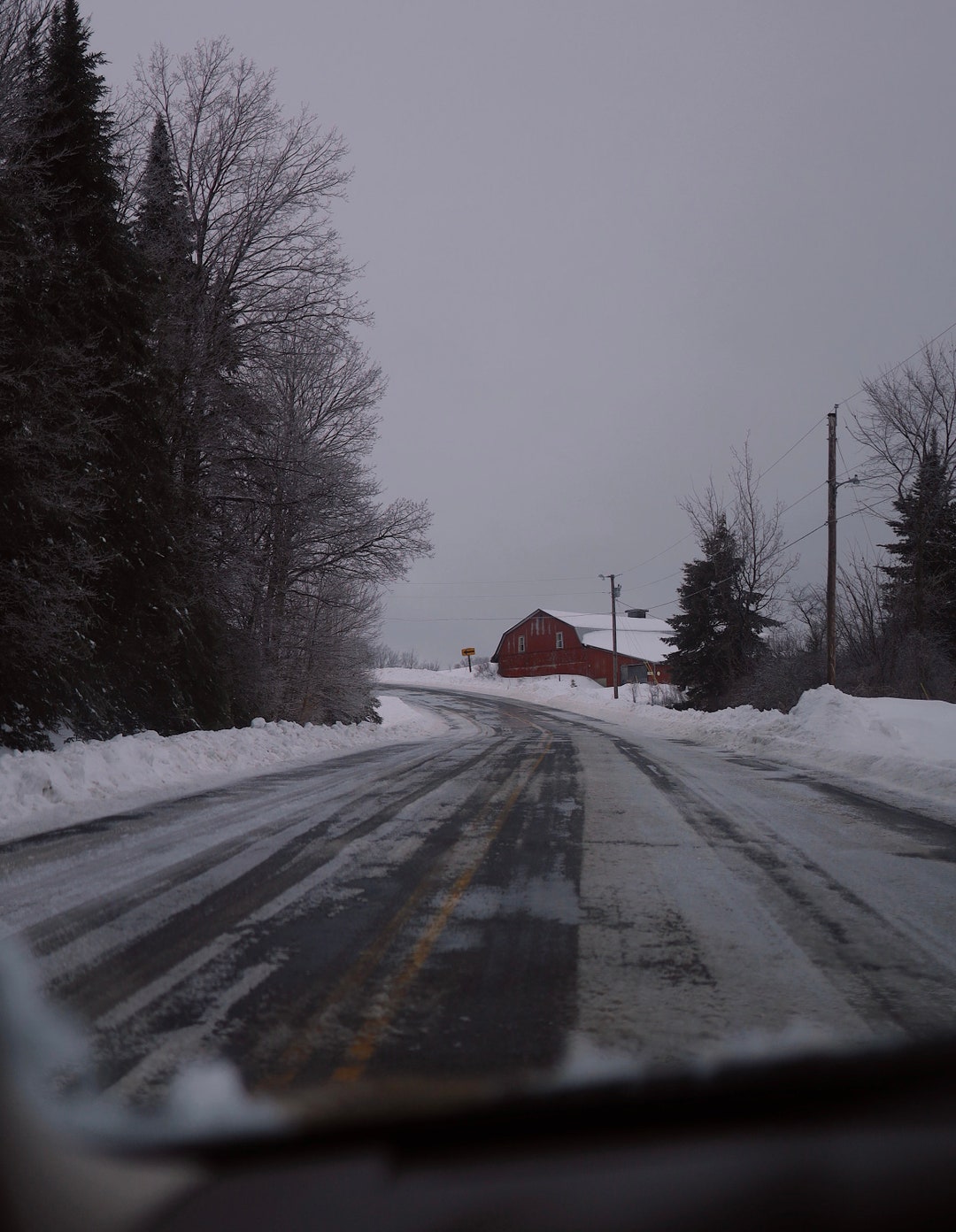 Wintery Back Roads in Northern Maine - Etsy