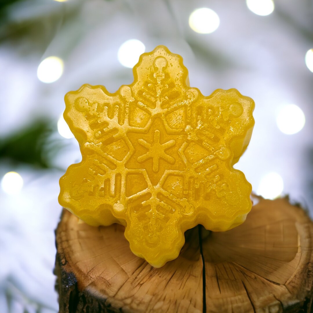 Beeswax Candle Melt Unscented Organic Snowflake Shape for Wax Warmer ...