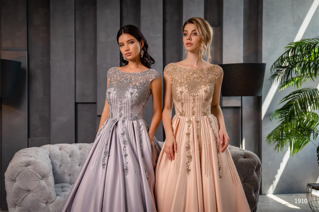 A-line Midnight Elegance: Enchanting Evening Dress for a Starry Night ...