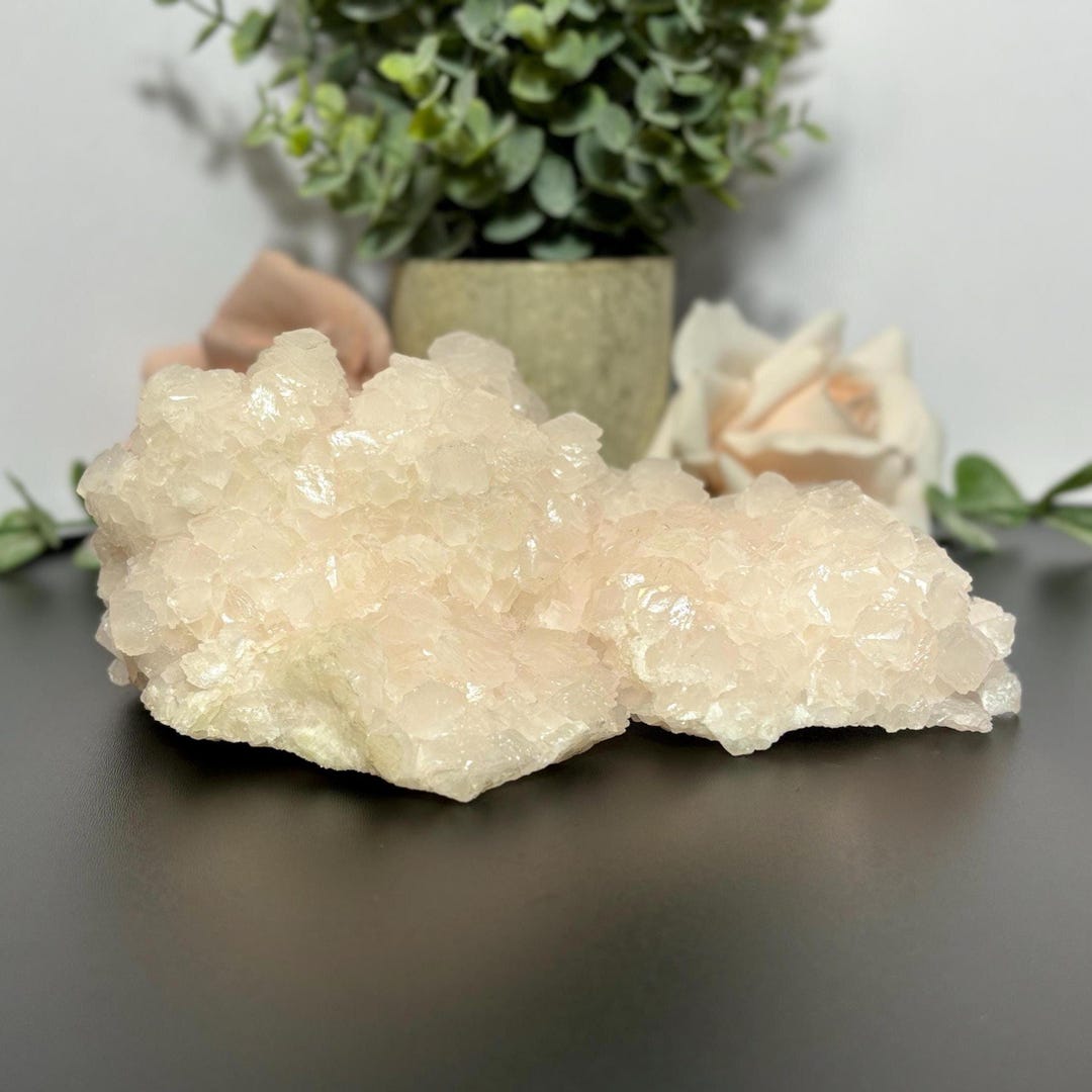 Large Mangano Calcite Mineral Specimen From Bulgaria UV Reactive ...