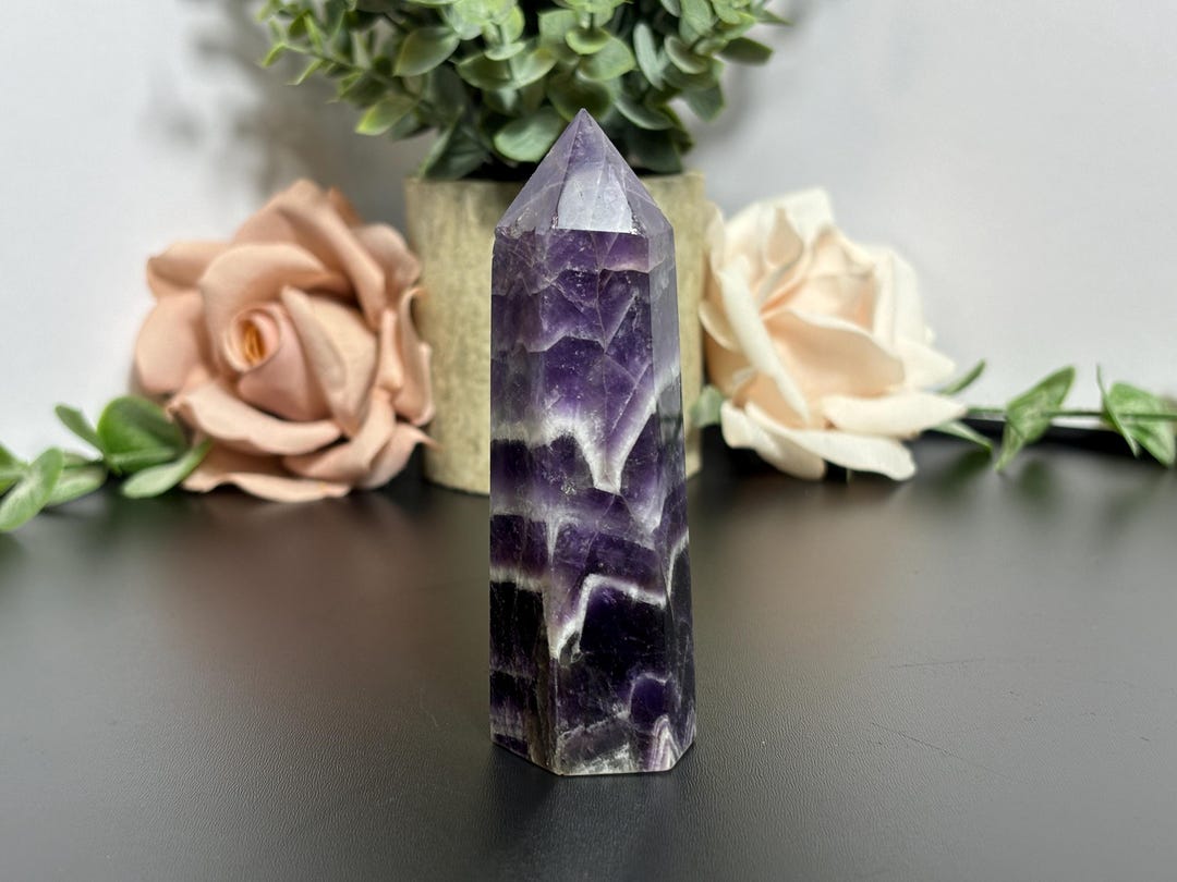 Chevron Amethyst Tower Dream Amethyst Crystal Tower Point Chunky ...