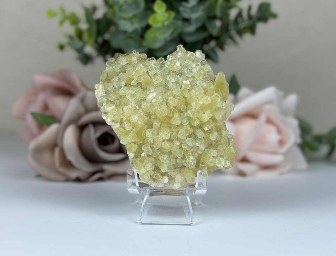 Rare Stepped Calcite With Dolomite Etched Scalenohedral Calcite Cluster ...