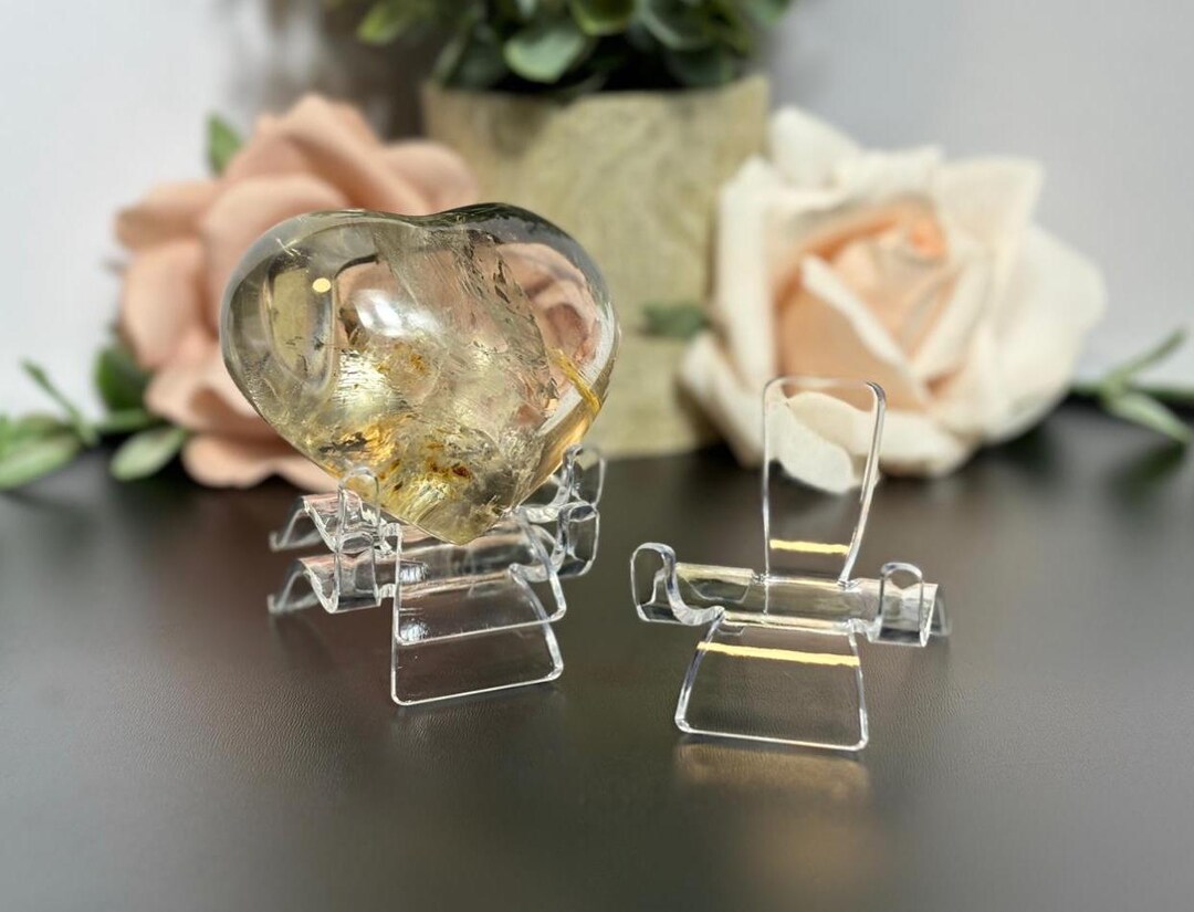Heart Stand Crystal Holder Stands for Crystal Display Medium Acrylic ...