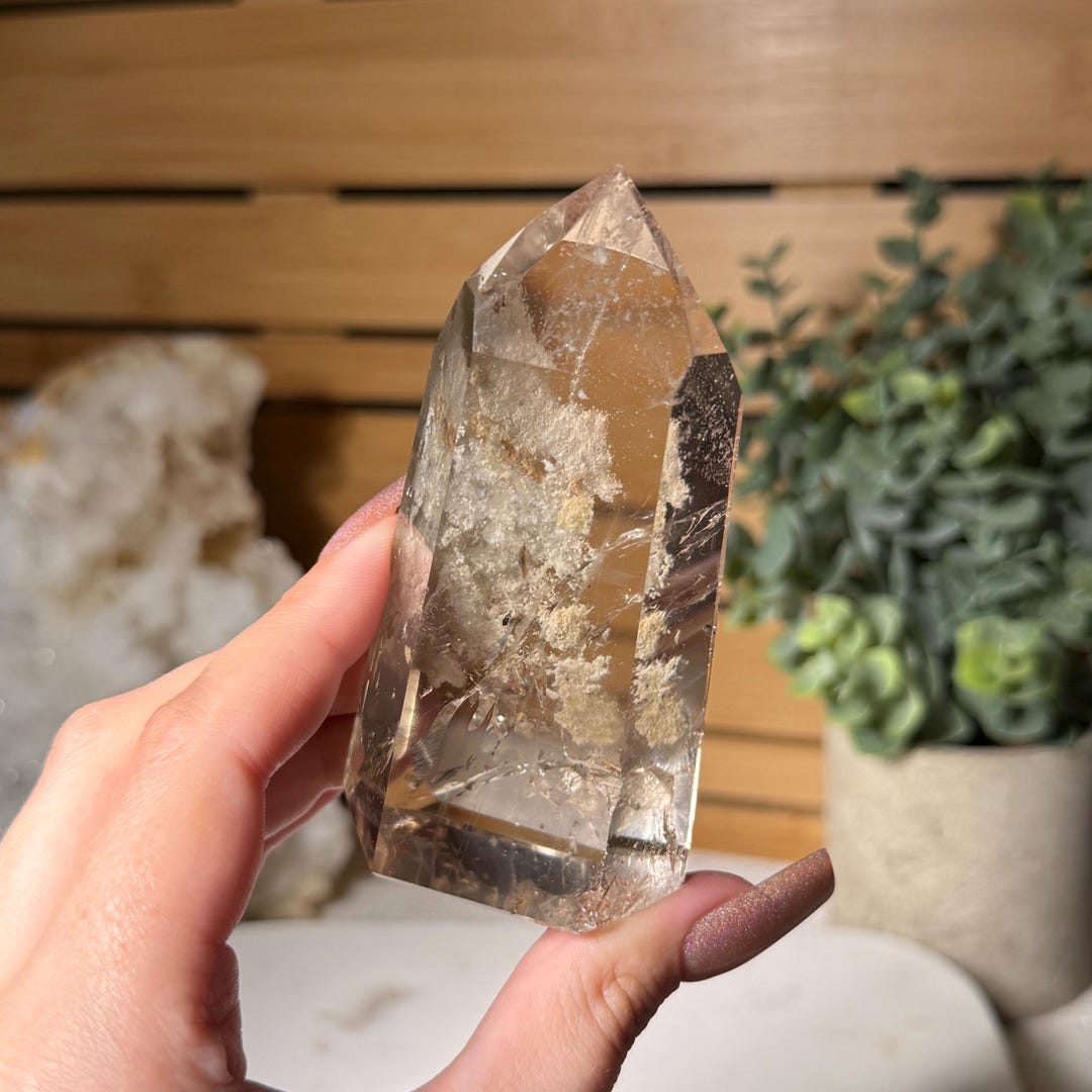 High Quality Smoky Quartz Tower With Garden Quartz Inclusions Natural ...