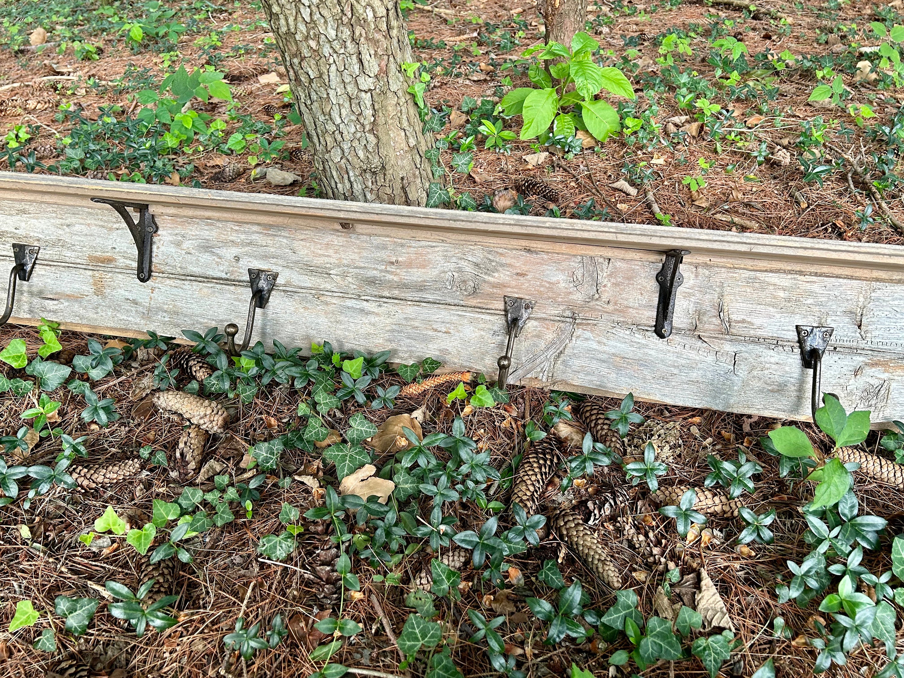 Reclaimed Barnwood Coat Hanger With Shelf | Farmhouse Coat Rack ...