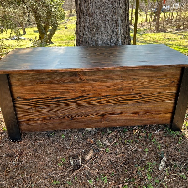 Reclaimed Wood Chest - Etsy