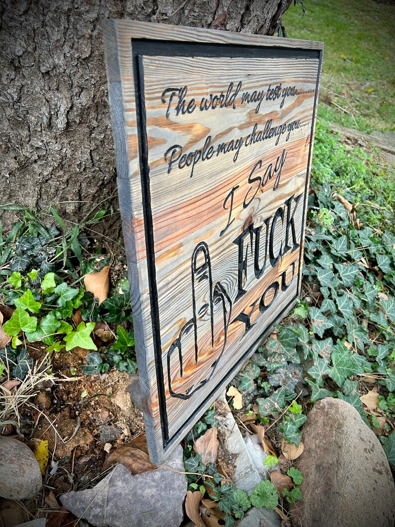 Vulgar Barnwood Signs Crude Funny Custom Wood Sign Gifts for Him Custom ...