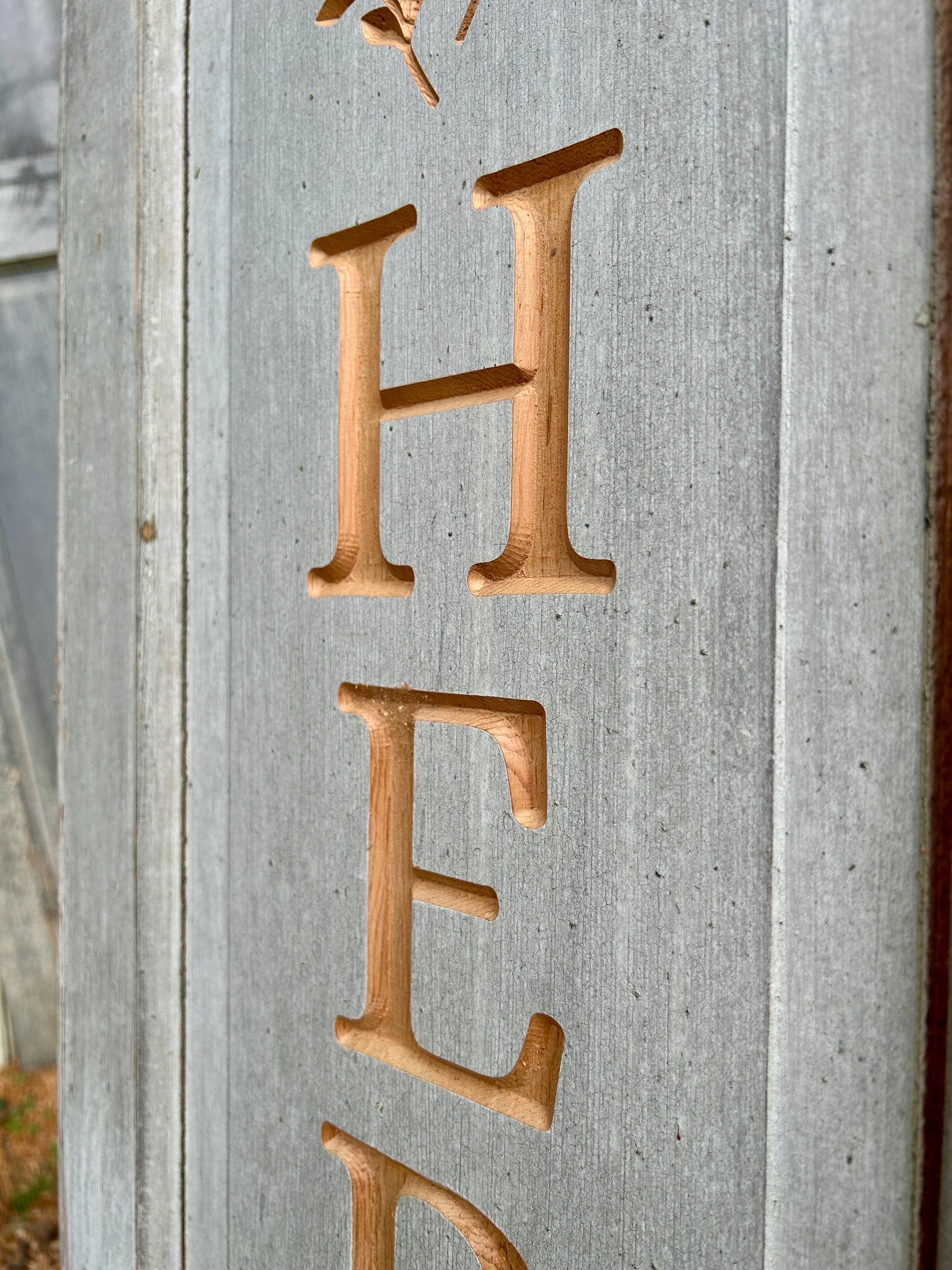 Antique Farmhouse Wood Shutters W/ Cast Iron Hinges – Custom CNC ...