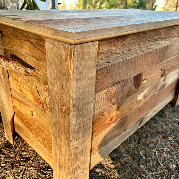 Reclaimed Wood Chest - Etsy
