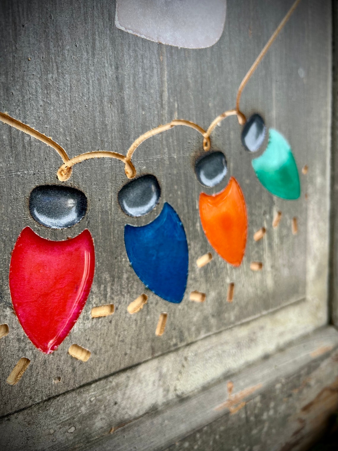 Authentic Wood Farmhouse Shutter Christmas Decorations Happy Holidays ...