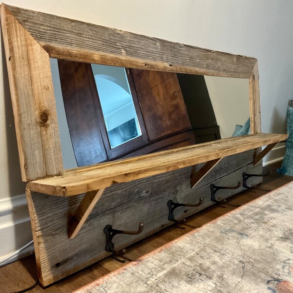 Mirror Coat Rack - Etsy