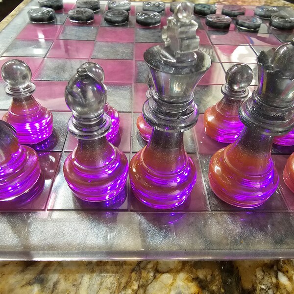 Resin Chess Set - Etsy