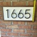 Horizontal House Number Sign - Etsy