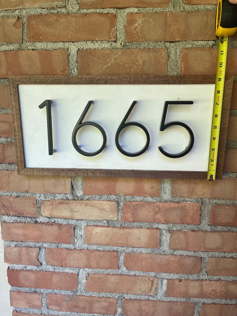 Horizontal House Number Sign - Etsy