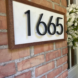 Horizontal House Number Sign - Etsy