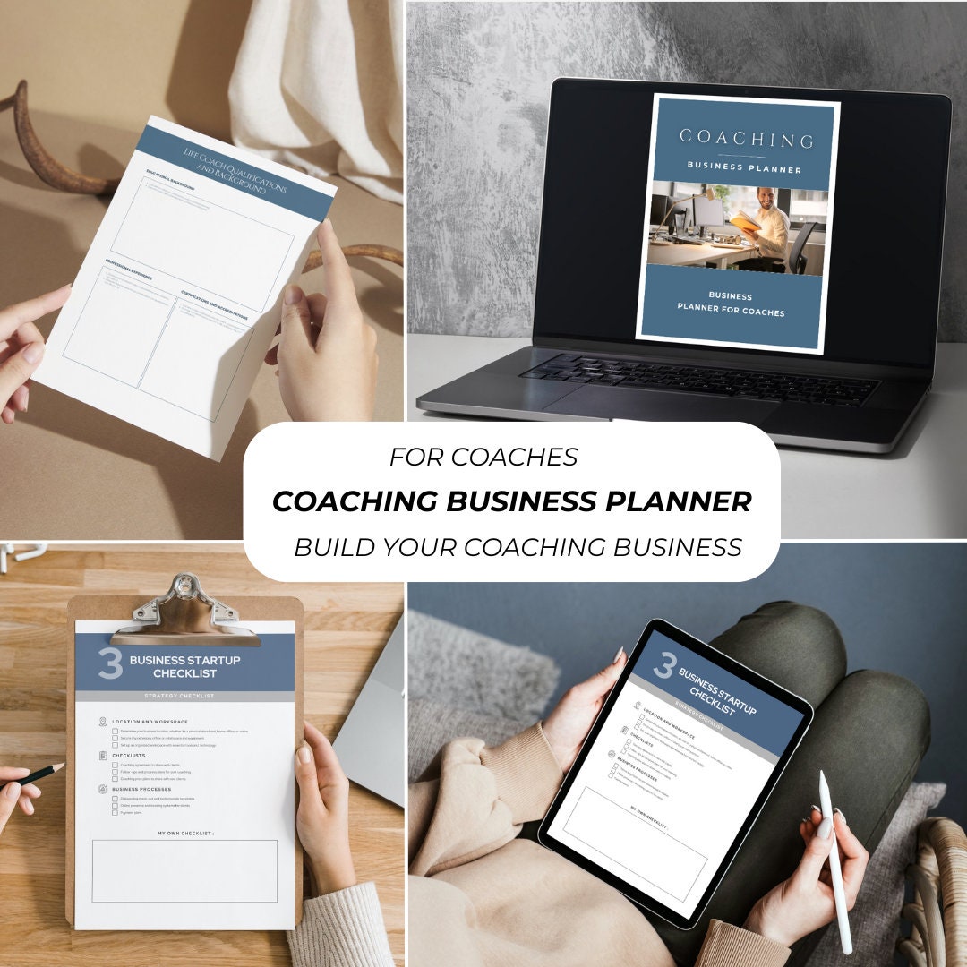 Coaching Business Planner, Coaching Start-up Checklist, Coaching Guide ...