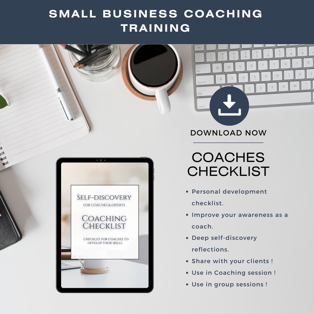 Coach Training Self-discovery Checklist, Coaching Skills Checklist ...