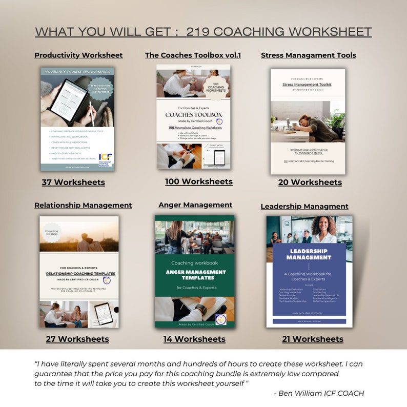 Life Coaching Template, Canva Coaching Bundle, Business Coaching Tools ...