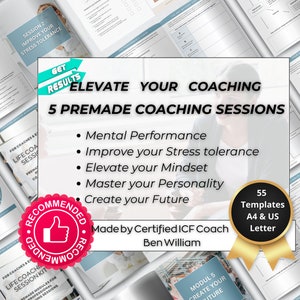 Life Coaching Business Template , Coaching Kit Worksheet, Editable ...