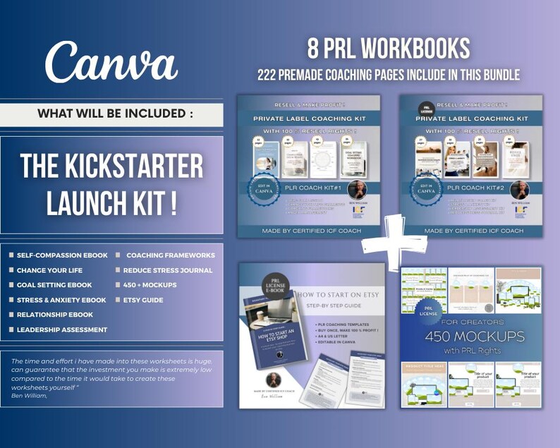 Life Coach Brochure Canva Template, Coaching Business Information Guide ...
