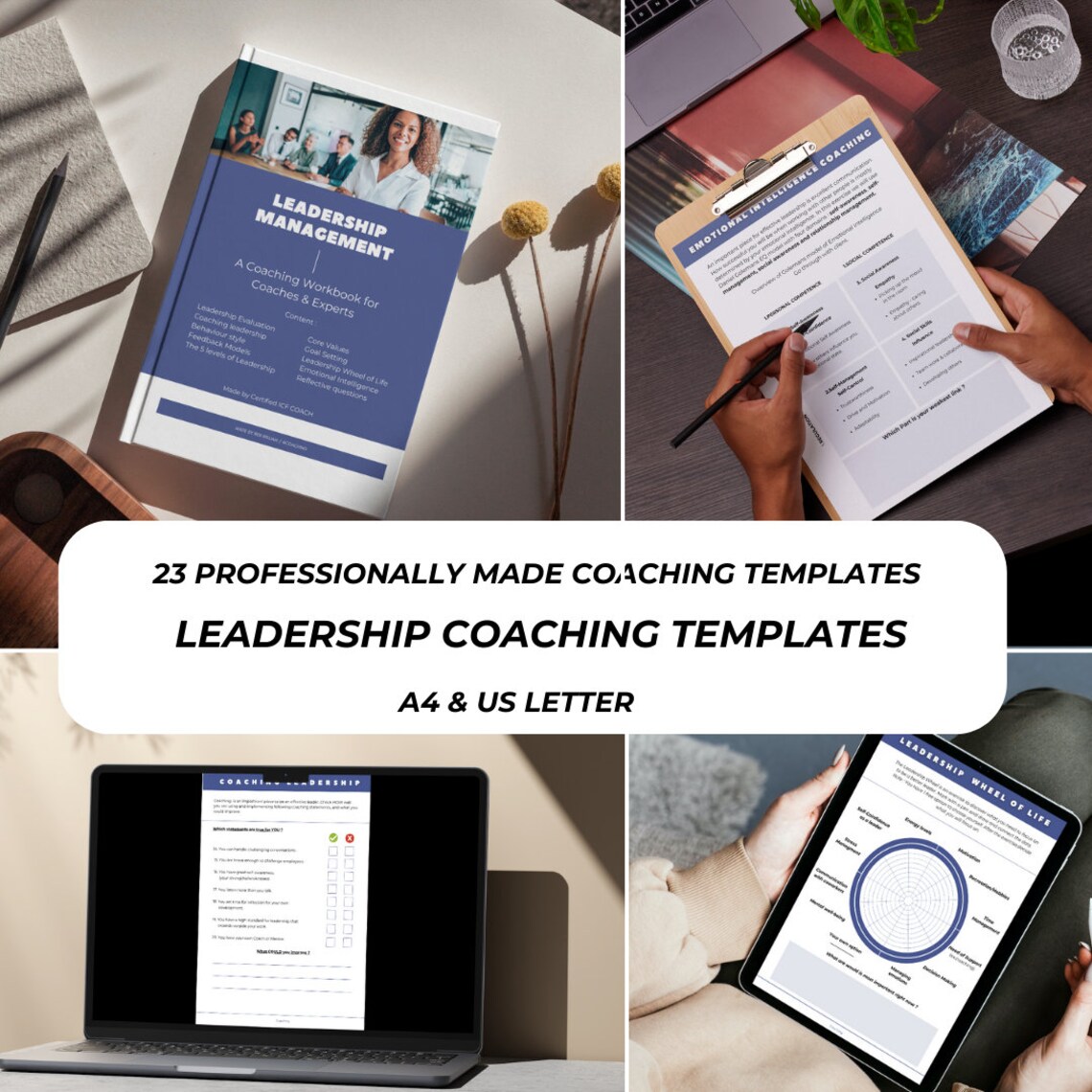 Leadership Coaching Template Kit, Coaching Leaders Worksheet ...
