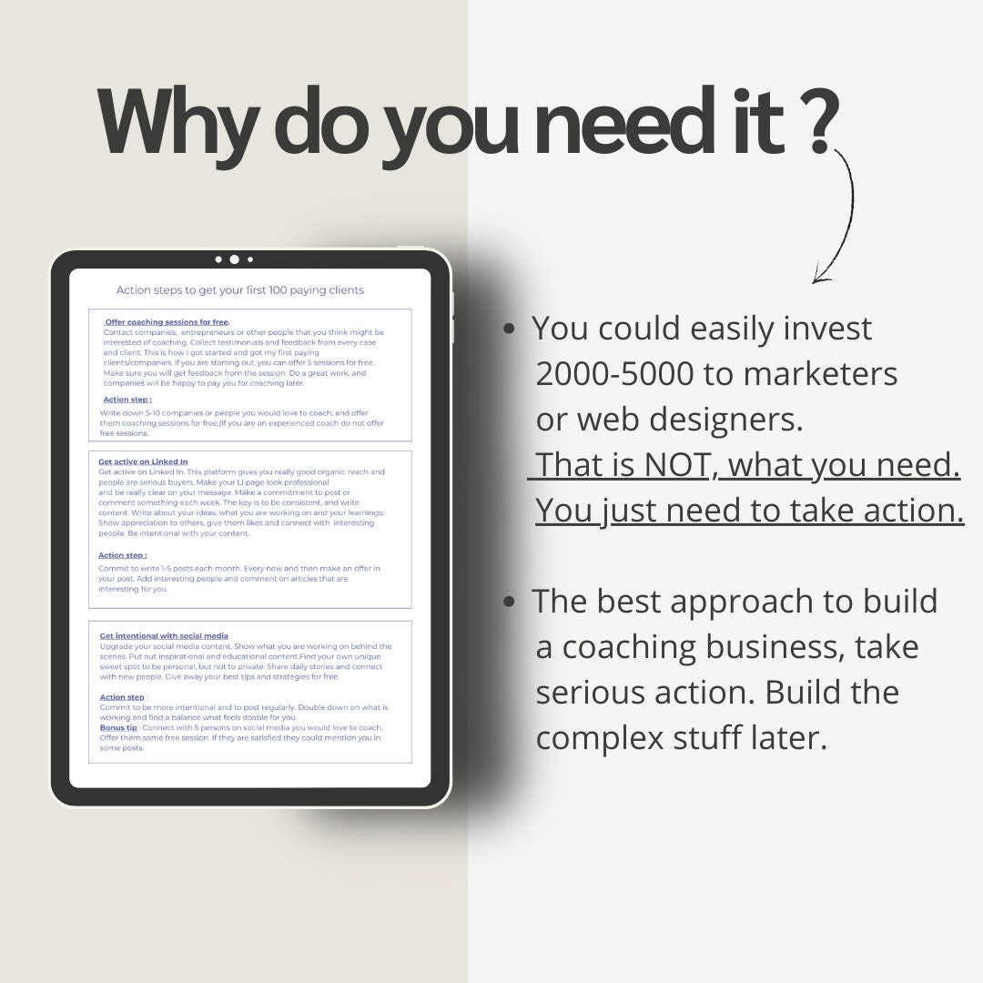 How to Get Coaching Clients, Action Steps for Getting Coaching Clients ...