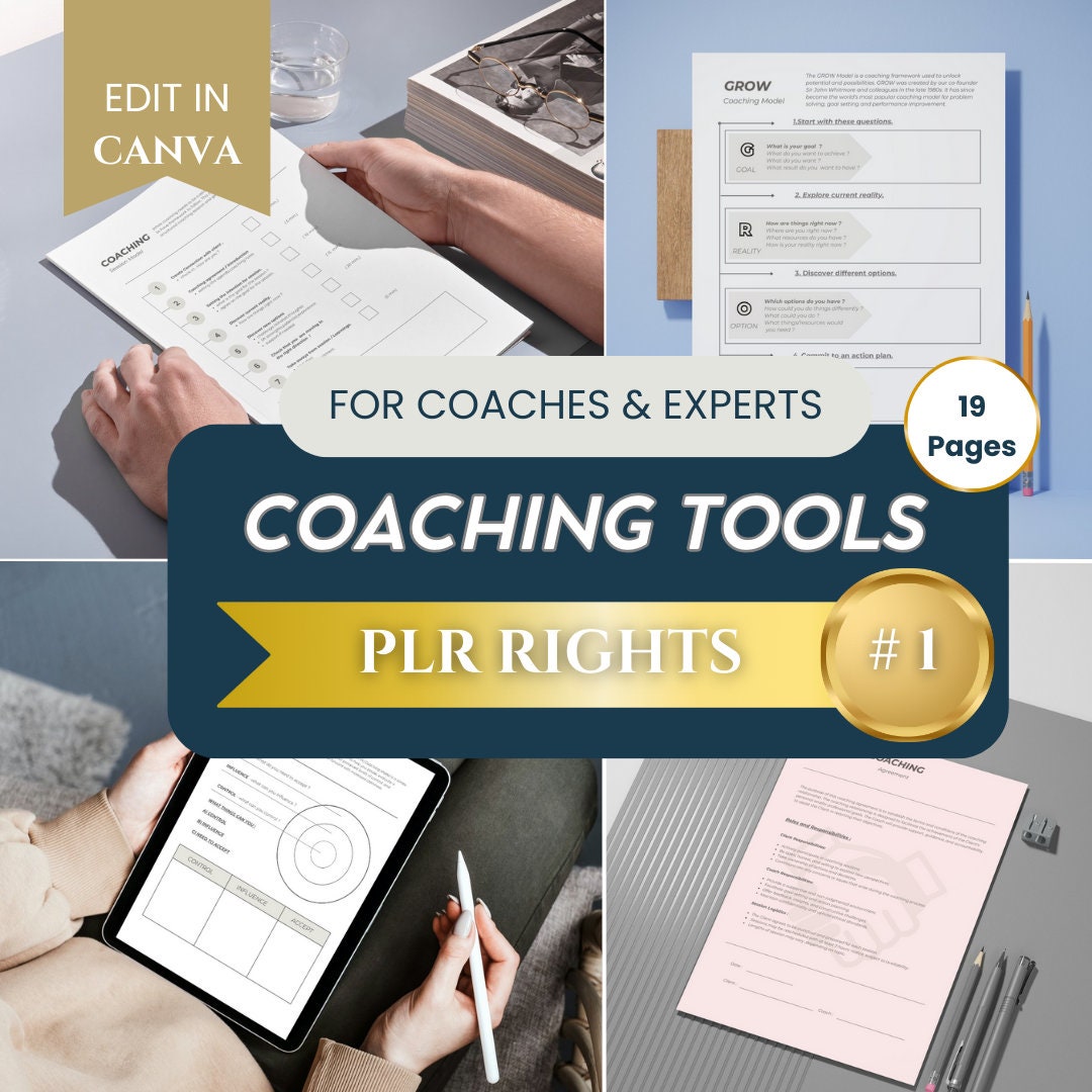 PRL Coaching Canva Templates . Private Label Rights Coaching Worksheet ...
