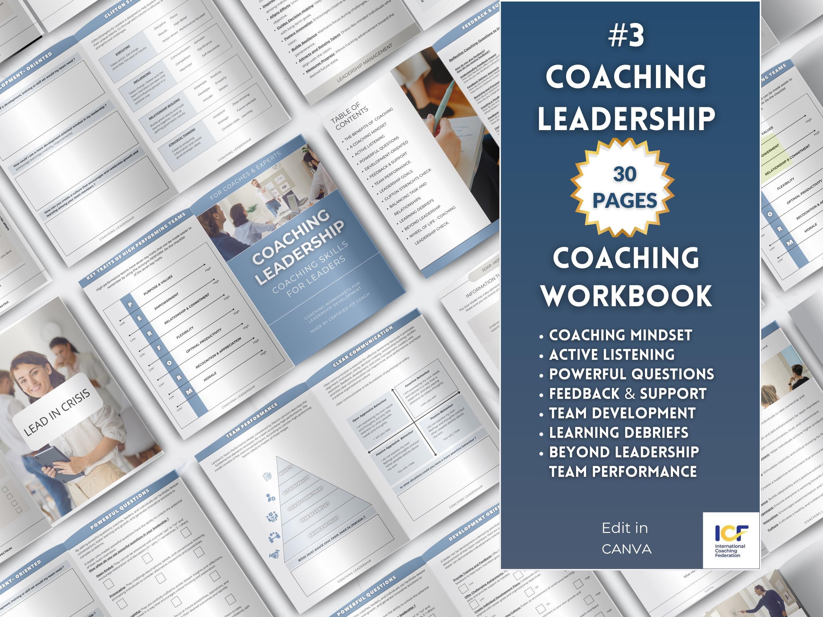 Leadership Coaching Bundle Leadership Training Coaching Canva Tools ...