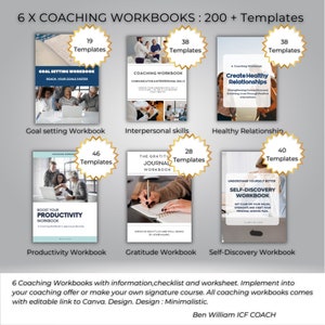 Life Coaching Business Template , Coaching Kit Worksheet, Editable ...