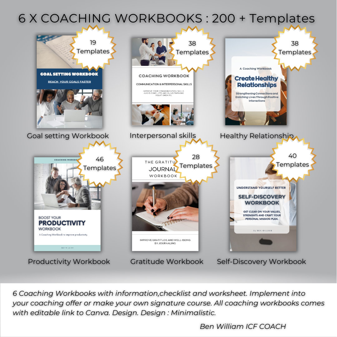 Life Coaching Business Template , Coaching Kit Worksheet, Editable ...
