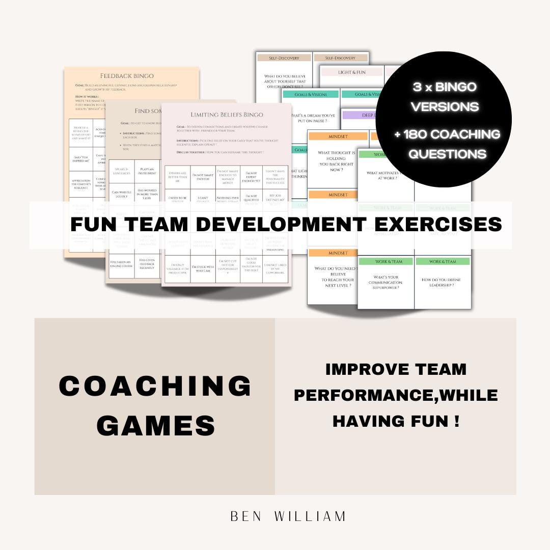 Printable Coaching Games for Team Building, Classroom, Icebreakers ...