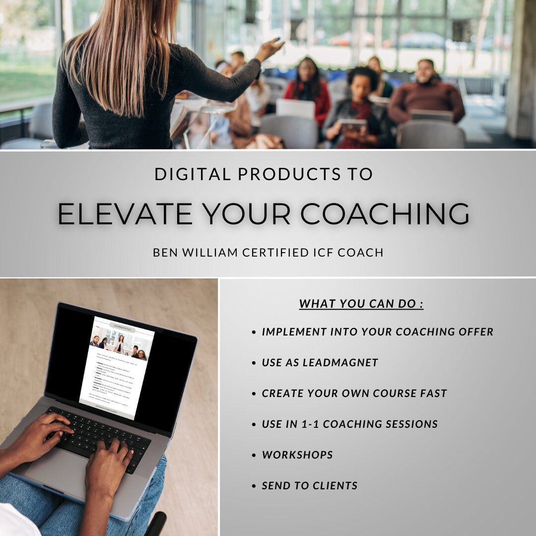 Leadership Coaching Template Kit, Coaching Leaders Worksheet ...