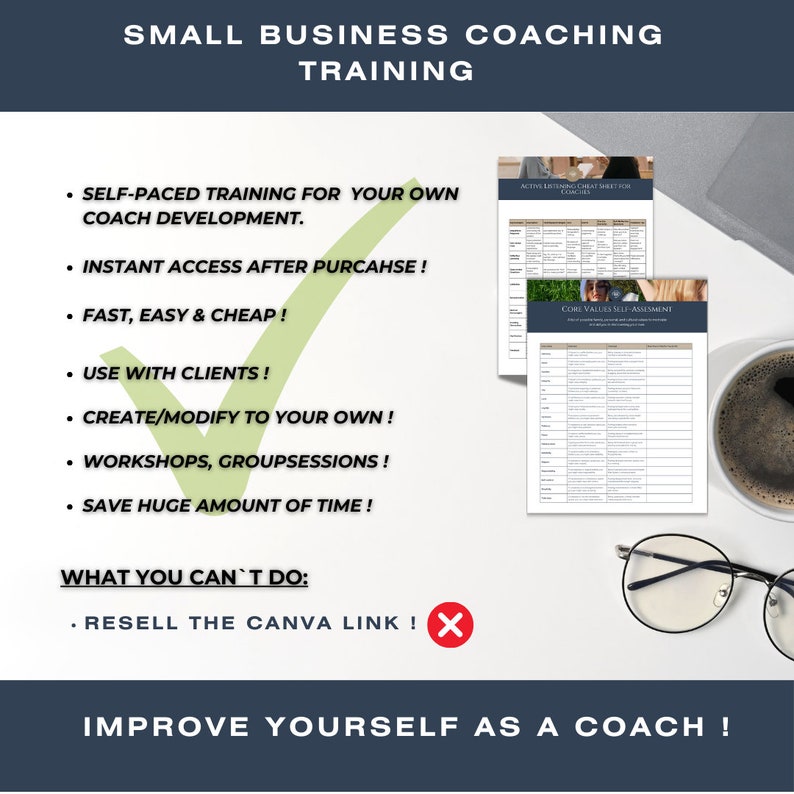 Coaching Canva Templates for Core Values & Limiting Beliefs, Coach ...