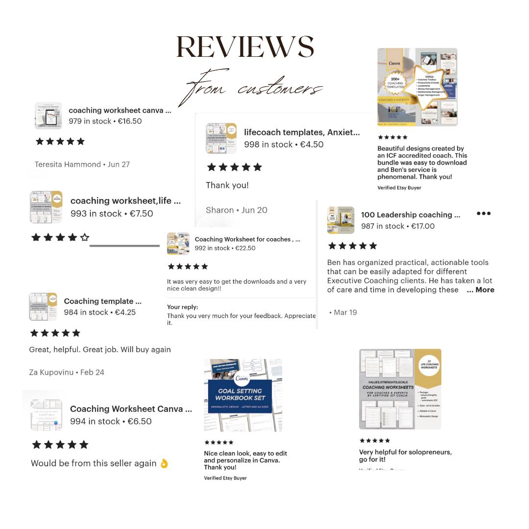Life Coach Brochure Canva Template, Coaching Business Information Guide ...