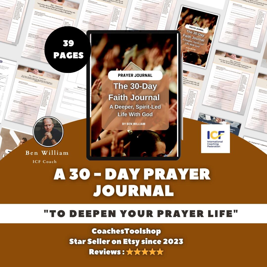 30-day Prayer Journal Printable PDF - Guided Christian Prayer Planner ...