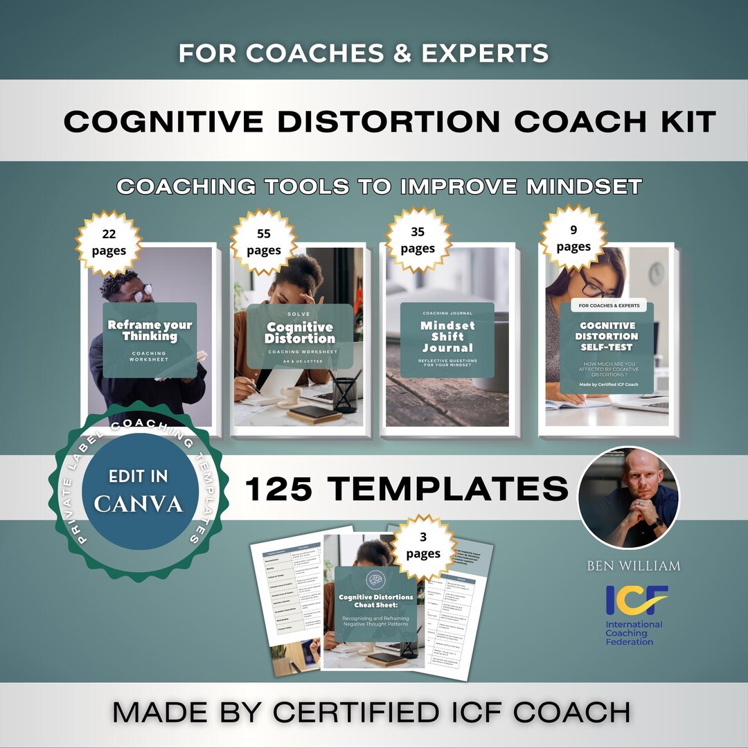 Cognitive Distortions Coaching Bundle Mental Health Coaching Bundle ...