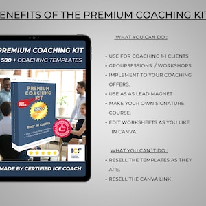 Life Coaching Business Template , Coaching Kit Worksheet, Editable ...